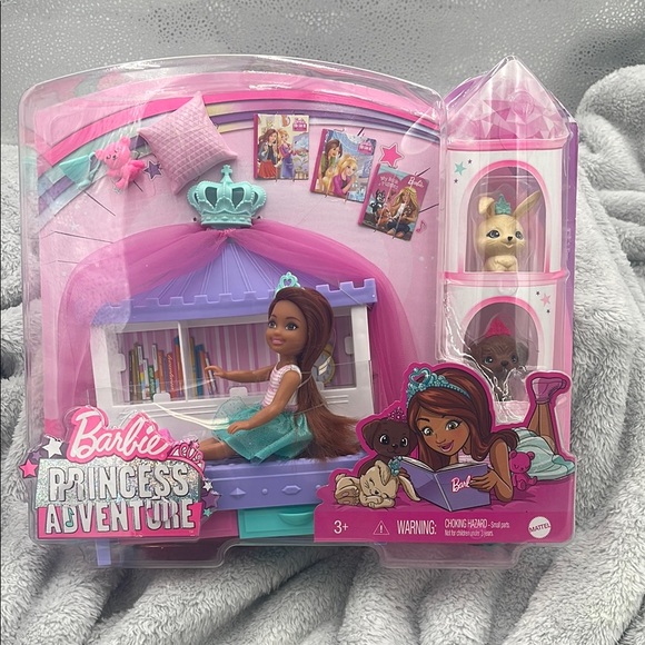 Barbie | Toys | Barbie Princess Adventure Playset Pink And Blue | Poshmark